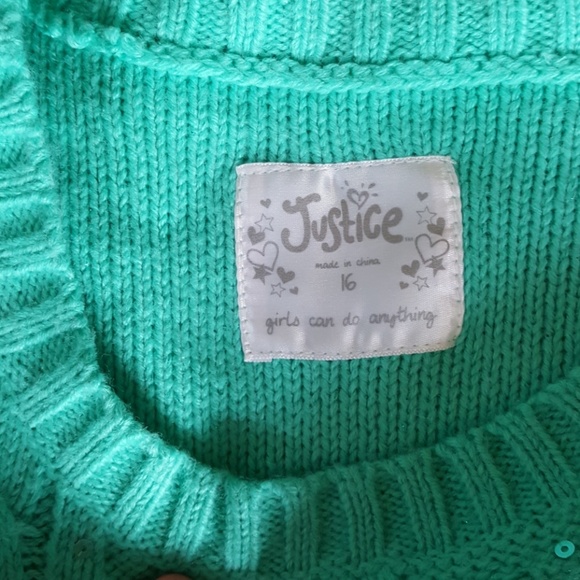 Justice | Shirts & Tops | Justice Girls Cable Knit Sweater | Poshmark